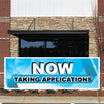 Taking Applications Vinyl Banner | VictoryStore – VictoryStore.com