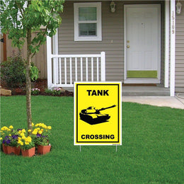 Tank Crossing Aluminum Sign or Sticker | VictoryStore – VictoryStore.com