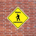 Trail Crossing Aluminum Sign or Sticker | VictoryStore – VictoryStore.com