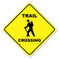 Trail Crossing Aluminum Sign or Sticker | VictoryStore – VictoryStore.com