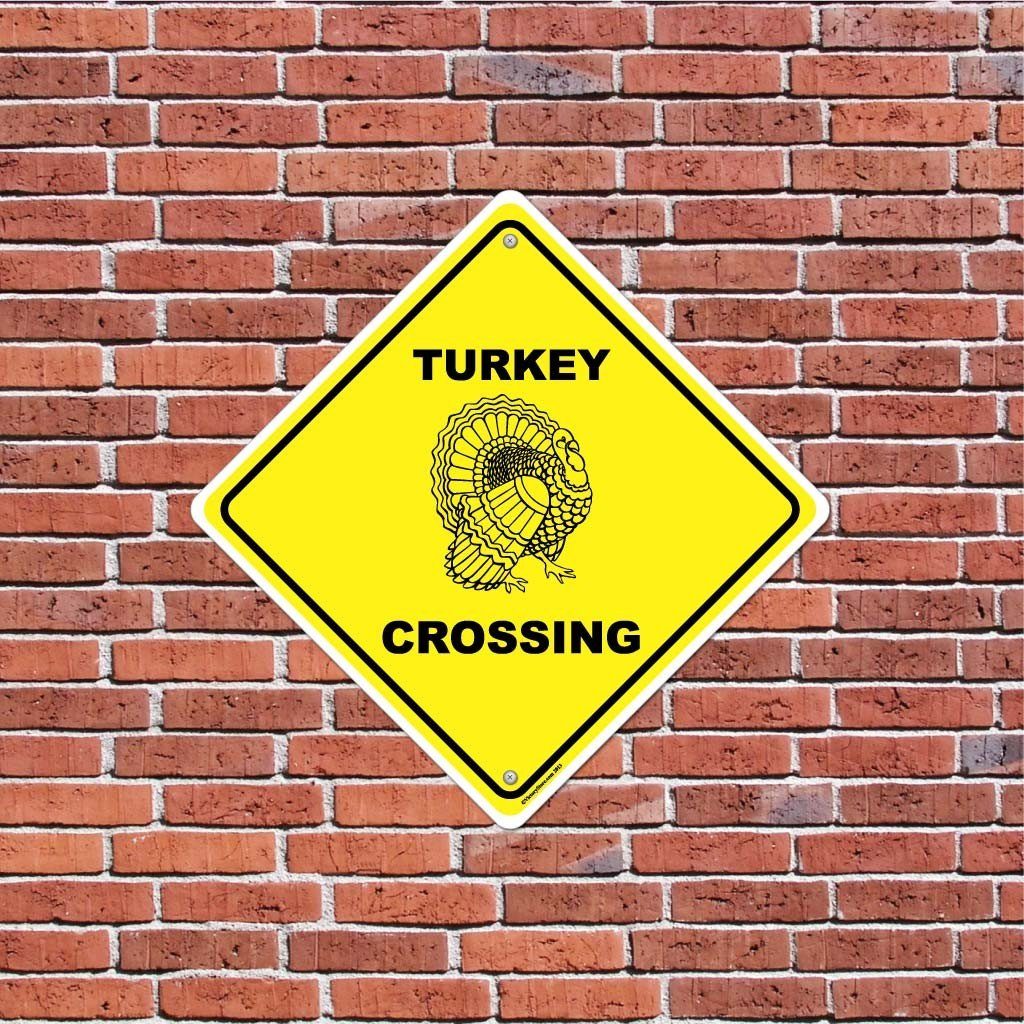 Turkey Crossing Aluminum Sign or Sticker | VictoryStore – VictoryStore.com