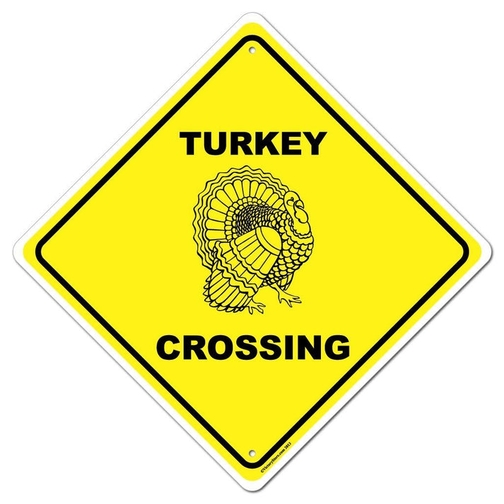 Turkey Crossing Aluminum Sign or Sticker | VictoryStore – VictoryStore.com