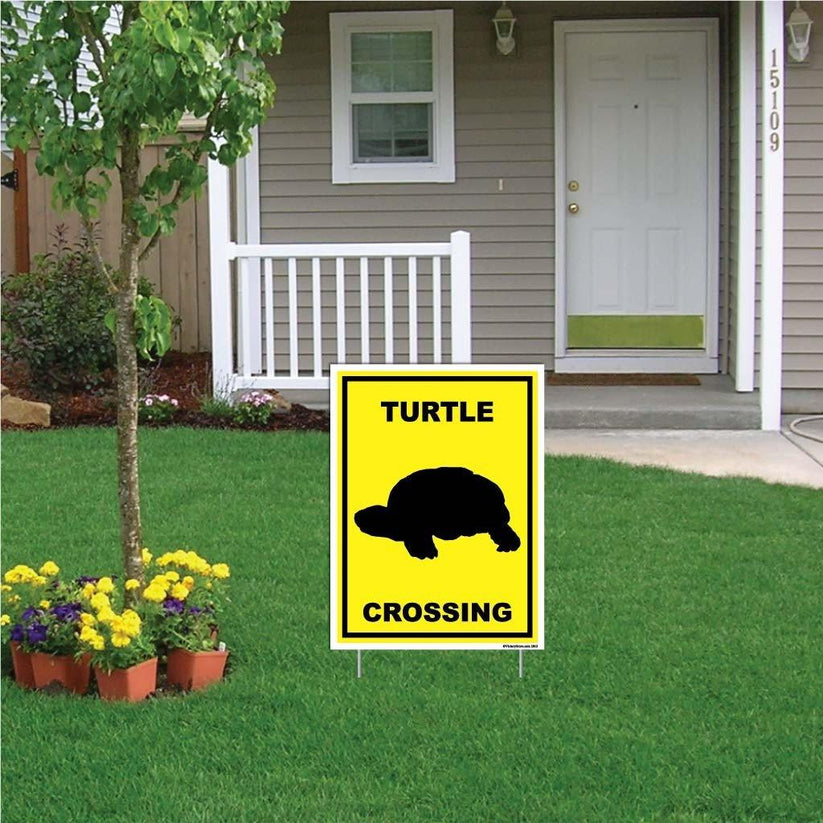 Turtle Crossing Aluminum Sign or Sticker | VictoryStore – VictoryStore.com