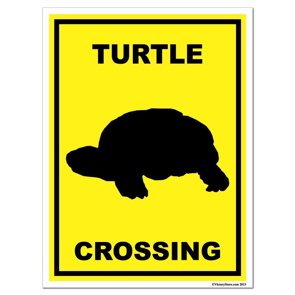 Turtle Crossing Aluminum Sign or Sticker | VictoryStore – VictoryStore.com