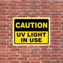 UV Light in Use Sign or Sticker | VictoryStore – VictoryStore.com