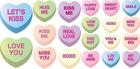 Valentine's Day Candy Heart Valentine's Card | VictoryStore ...