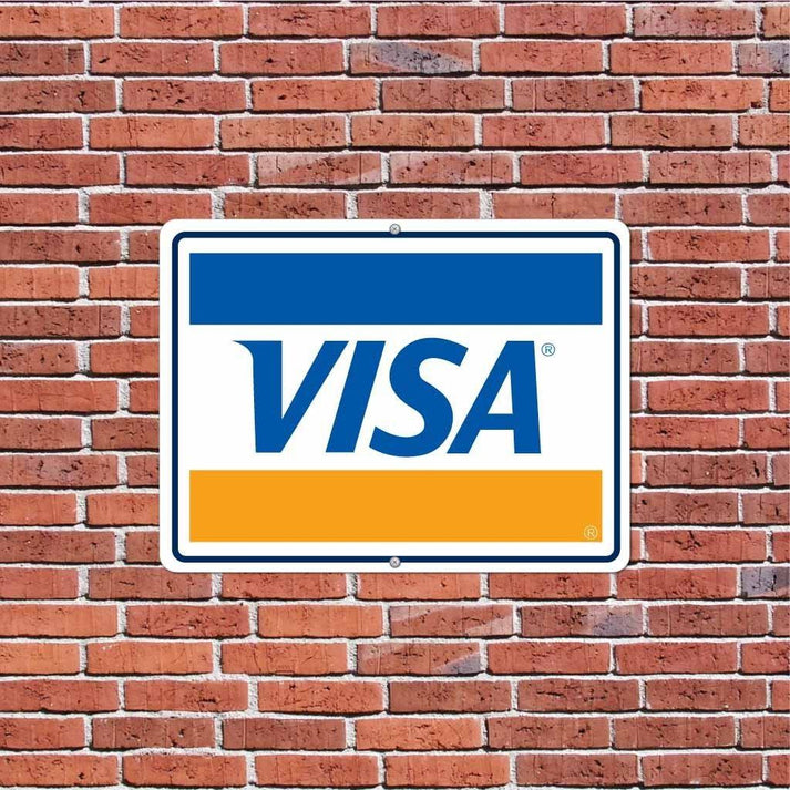 Visa Credit Card Sign or Sticker | VictoryStore – VictoryStore.com