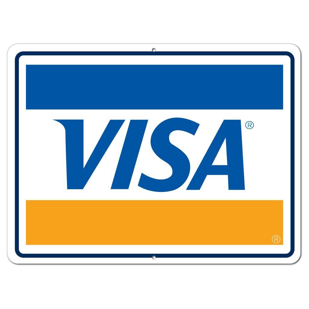 Visa Credit Card Sign or Sticker | VictoryStore – VictoryStore.com