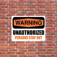 Unauthorized Persons Stay Out Sign/Sticker | VictoryStore ...