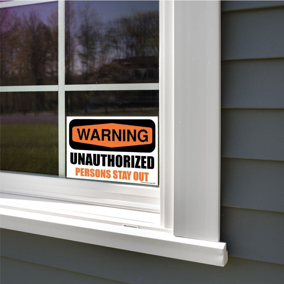 Unauthorized Persons Stay Out Sign/Sticker | VictoryStore ...