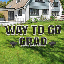 Way To Go Grad | Graduation Yard Card | VictoryStore – VictoryStore.com