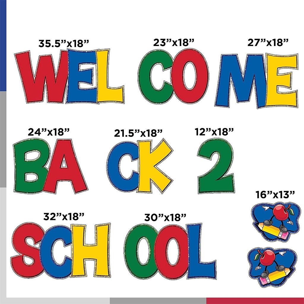 Welcome Back 2 School Yard Sign Quick Set - 10 Pc Set | VictoryStore ...