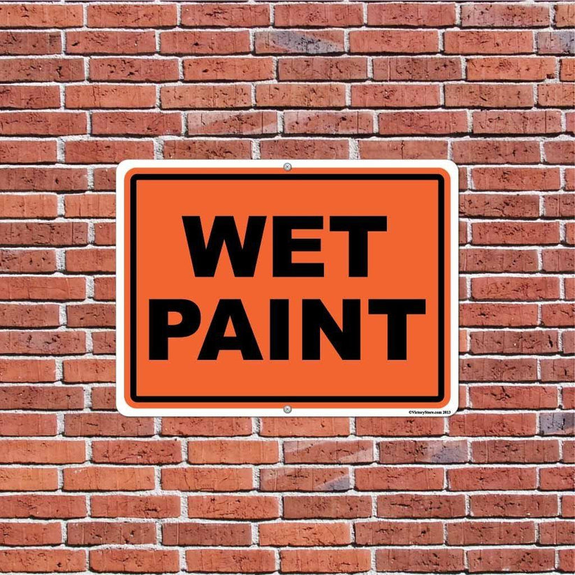 Wet Paint Caution Signage or Sticker – VictoryStore.com