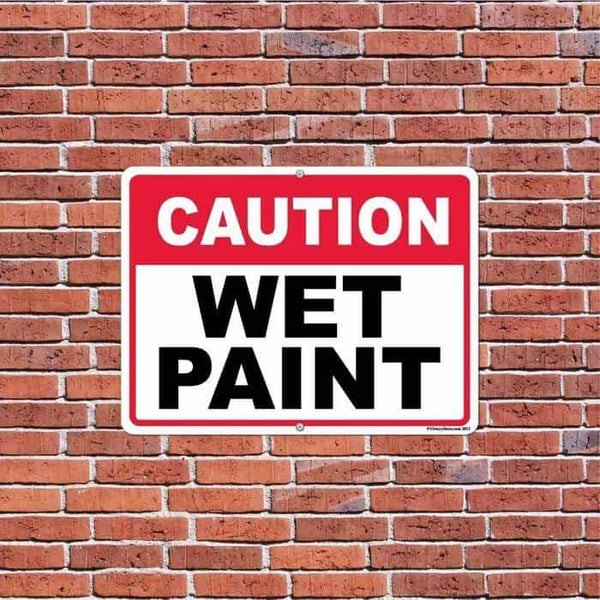 Wet Paint Caution Signage or Sticker – VictoryStore.com