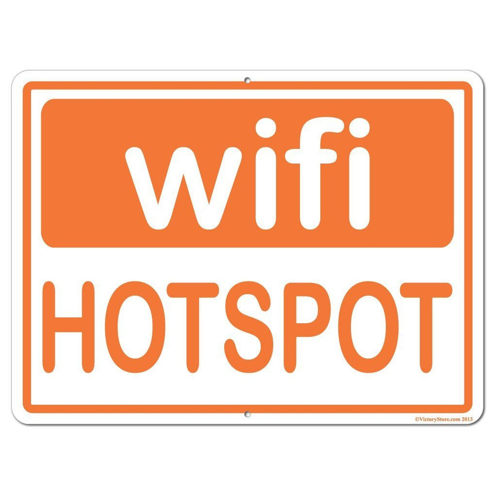 Wi-Fi Hotspot Sign or Sticker | VictoryStore – VictoryStore.com
