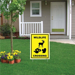 Wildlife Crossing Aluminum Sign or Sticker | VictoryStore ...