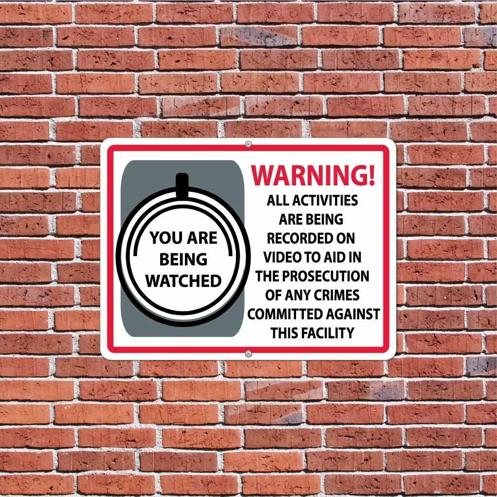 You Are Being Watched Sign/Sticker | VictoryStore – VictoryStore.com