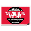 You Are Being Watched Sign/Sticker | VictoryStore – VictoryStore.com
