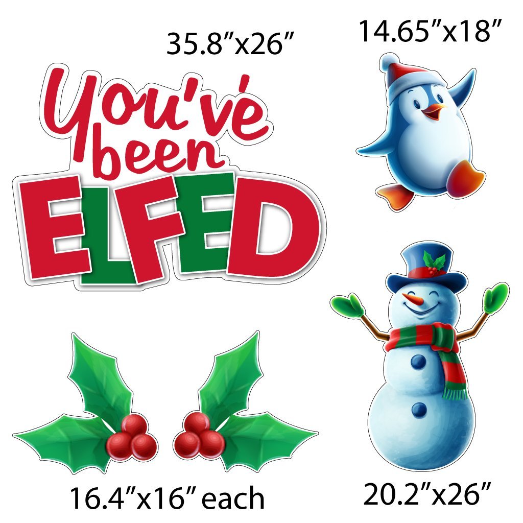 You've Been Elfed | Christmas Yard Signs | VictoryStore – VictoryStore.com