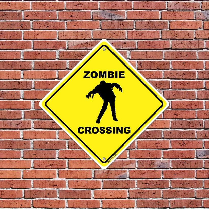 Zombie Crossing Aluminum Sign or Sticker | VictoryStore – VictoryStore.com