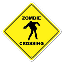 Zombie Crossing Aluminum Sign or Sticker | VictoryStore – VictoryStore.com