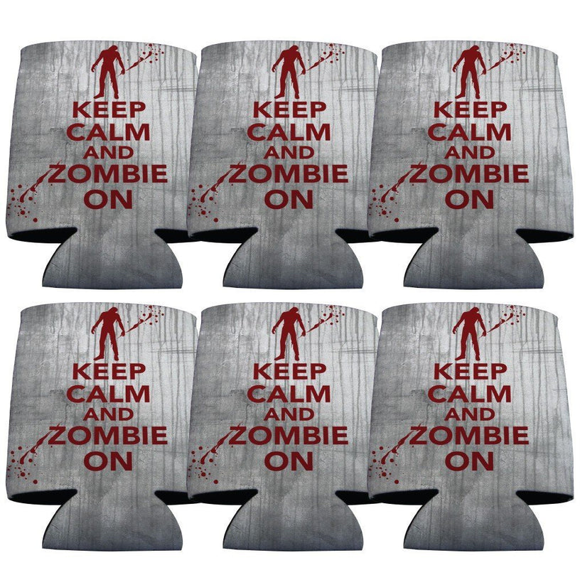 Keep Calm and Zombie On Can Cooler Set | VictoryStore – VictoryStore.com